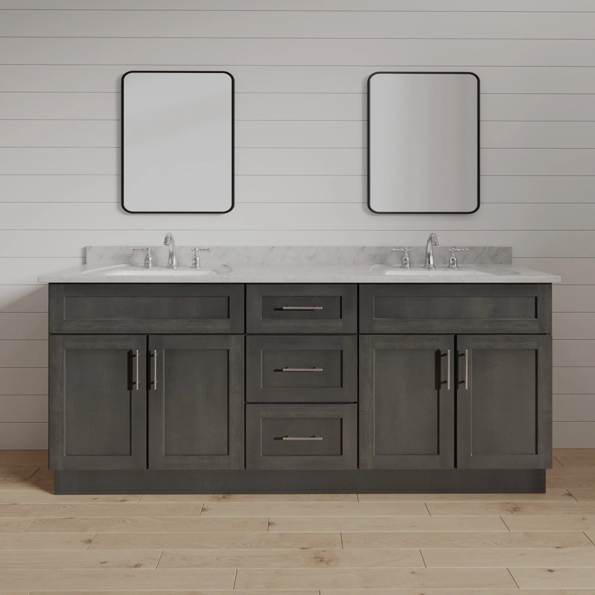 Shaker Cinder Vanities Pre-Assembled
