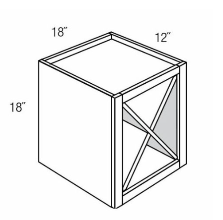 Platinum Shaker 18" Wine Storage Cube